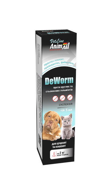 AnimAll VetLine DeWorm антигельминтный препарат для щенков и котят ...
