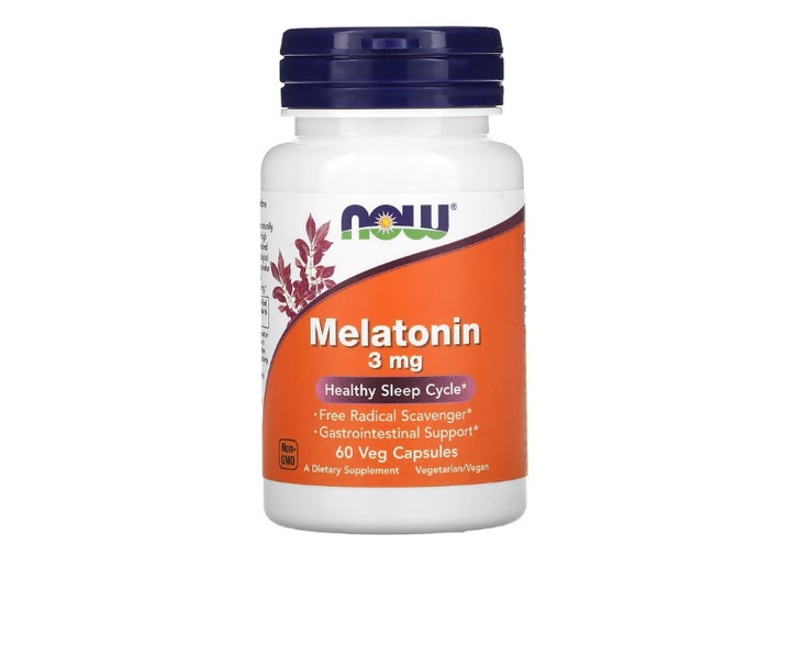 Мелатонин NOW Foods Melatonin 3мг 60 растительных капсул – фото, отзывы ...