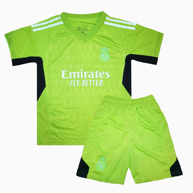 Детская футбольная форма Реал Мадрид 2023-2024 Goalkeeper Green Afina ...