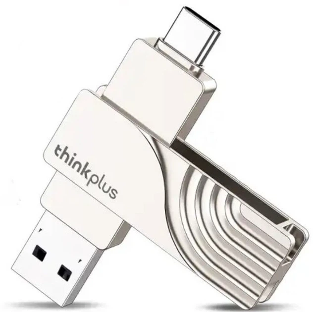 USB 3.0 + USB Type-C 2 в1 OTG Флешка Lenovo Thinkplus CU301 256Gb ...