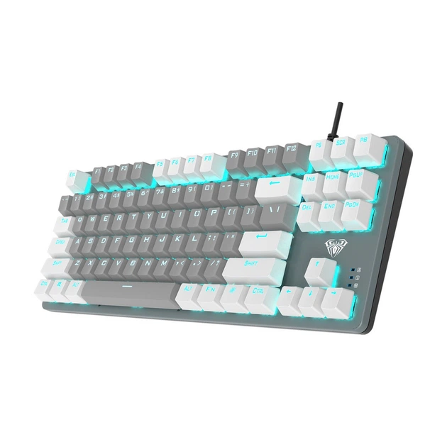 Клавиатура Aula Mechanical F3287 Grey/White keycap KRGD blue ...