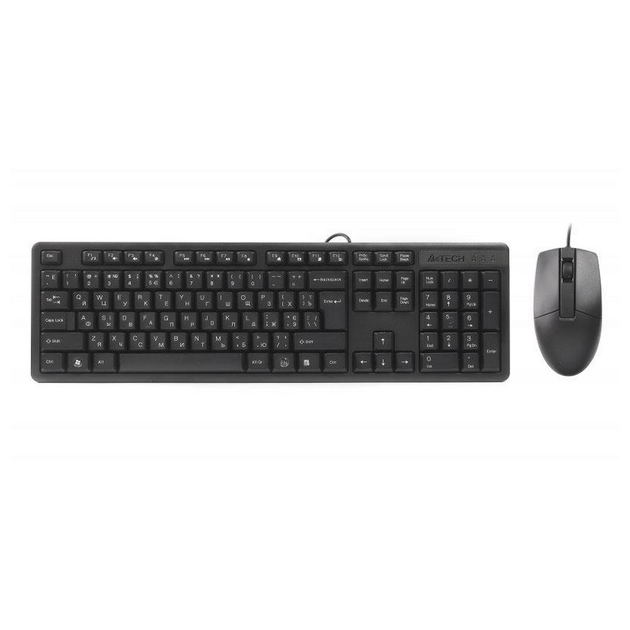 Комплект (клавиатура, мышь) A4-Tech KK-3330S Black USB – фото, отзывы ...
