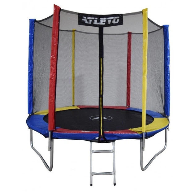 Батут Atleto 312 см з сіткою multikolor (2 місця) – фото, отзывы, характеристики в интернет ...