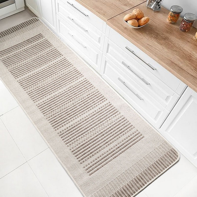 Прорезиненный Безворсовый Коврик на Кухню Kitchen 19245101 Кремовый ...