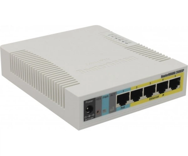 Комутатор Mikrotik RB260GSP, RouterBOARD 260GSP 5-port Gigabit smart ...