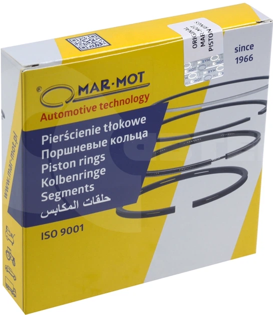 Кільця поршневі Mar-Mot п/к кат. номер: 740.1000106 (AVT77811) – фото ...