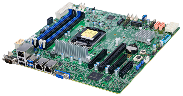 Материнская плата Supermicro MBD-X12STL-F-O (s1200, Intel C252, PCI ...