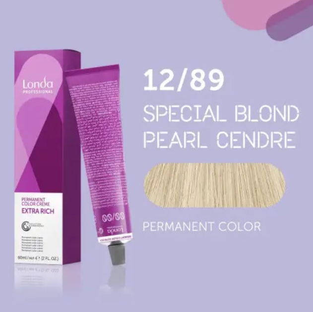 Стойкая крем-краска для волос Londa Professional Permanent Color 12/89 ...