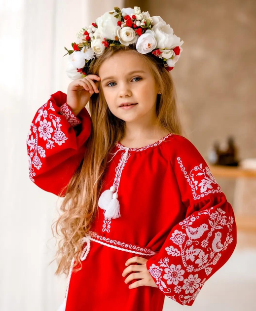 Сукня вишиванка дитяча червона Ластівка 152 Брендовая одежда Rozetka