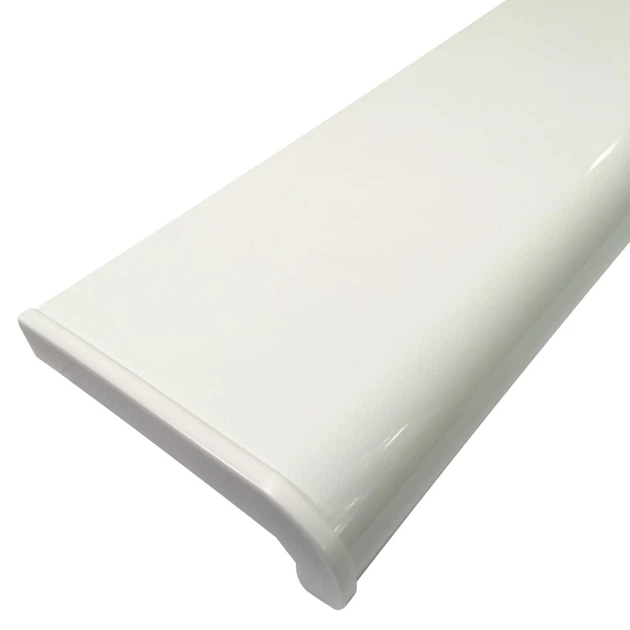 Подоконник Steinberg 400*1500мм с торцевыми заглушками Белый Глянец ...