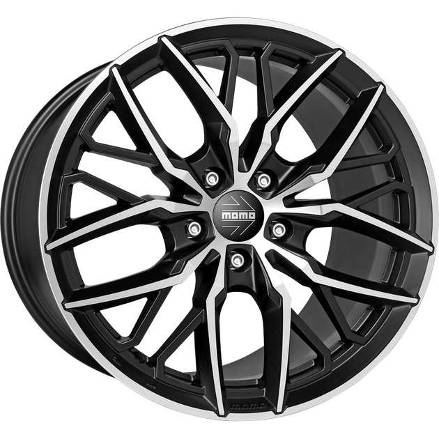 Диски Momo Spider 8,5x19 5x112 ET40 DIA79,6 (matt black diamond cut ...