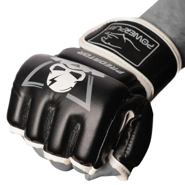 Перчатки для каратэ MMA PowerPlay 3056 А Черно-Белые M 18-68-PP_3056A_M ...