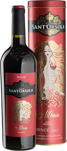 Вино Sant'Orsola Althaia Red червоне сухе 0.75 л металевий тубус (8005415062096) – фото, відгуки ...