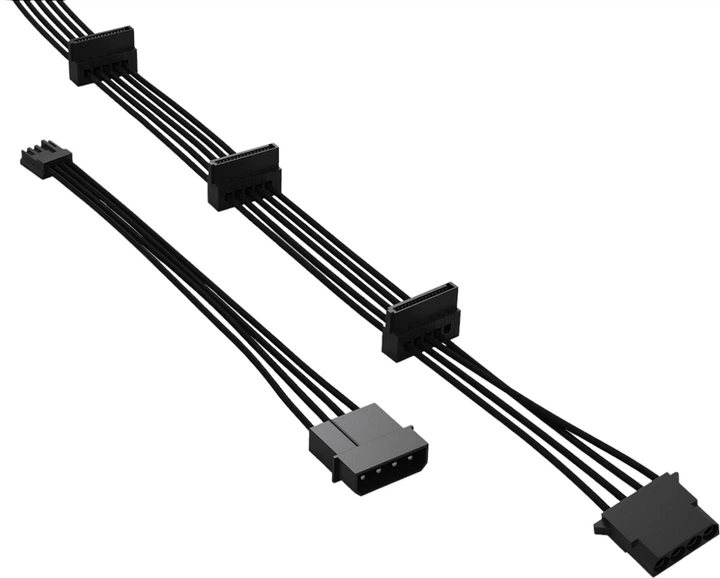 Кабель Be Quiet 3 x SATA + 1 x HDD/FDD - PSU F/M 0.3/0.7 м Black ...