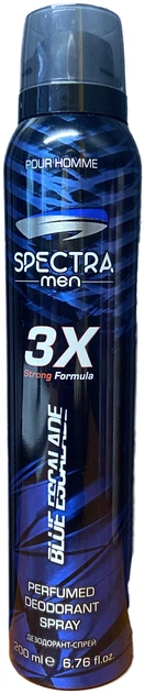 Дезодорант Spectra Man Blue Escalade Парфумований 200 мл (8697405603411 ...