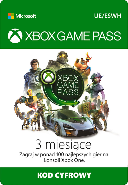 Game Pass Microsoft ESD Game Pass Console 3 month (JPU-00086) – фото ...