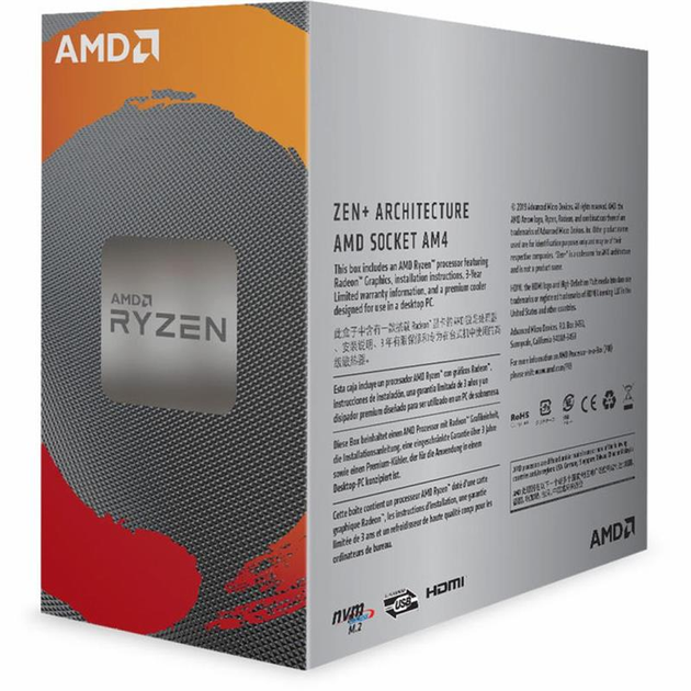 Процессор AMD Ryzen 3 3200G (3.6GHz 4MB 65W AM4) Box (YD3200C5FHBOX ...