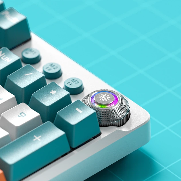 Клавиатура Aula Mechanical F2088 PRO White/Blue, plus 9 Orange keys ...