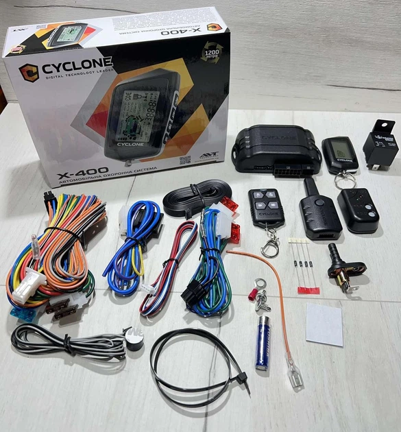 Сигнализация CYCLONE X-400 с двусторонней связью на авто, турботаймер ...