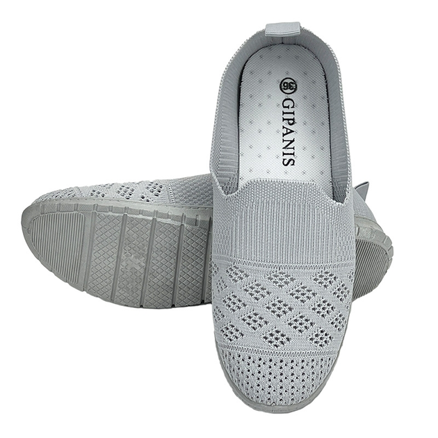 Мокасины женские текстильные "SEMI" серые перфорация 6630-1 размер 37 ...