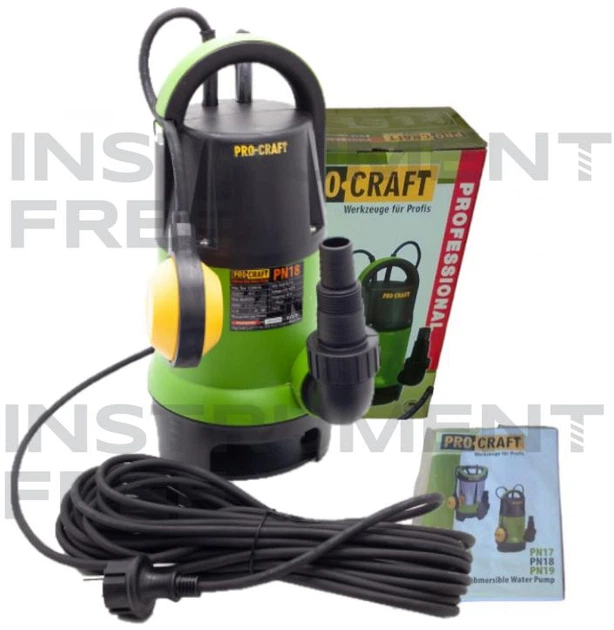 Дренажно-фекальний насос ProCraft PN18 (кабель 10м, з поплавцем) – купити онлайн на ROZETKA