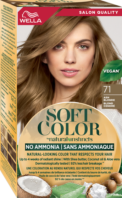 Краска для волос безаммиачная Wella Soft Color 71 Пепельный блонд 35 г ...