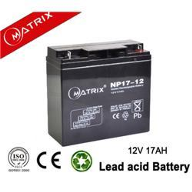 Свинцево-кислотна акумуляторна батарея Matrix 12V 17AH – фото, отзывы ...