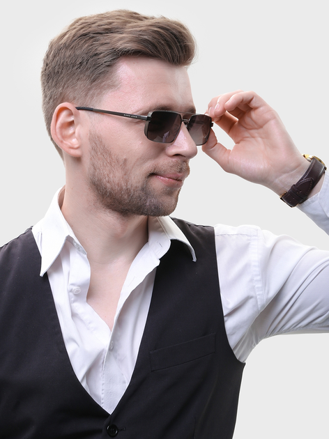 Солнцезащитные очки мужские Marc John MJ0800 Серые (MER190033) – в ...