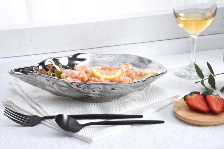 Піала Pamba Bay Oyster l-30, колір срібло – фото, отзывы ...