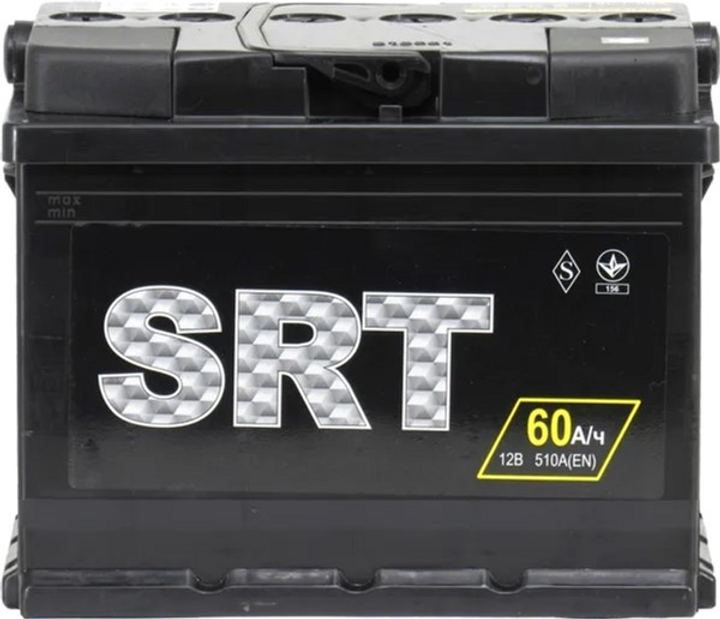 Автомобильный аккумулятор SRT 60Ач (-/+) 510А (242x175x190 мм ...