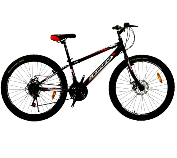 Велосипед CrossBike 26 Spark D-Steel Рама 13 black-red – фото, отзывы ...