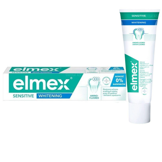Зубная паста отбеливающая Elmex Sensetive Whitening для чувствительных ...