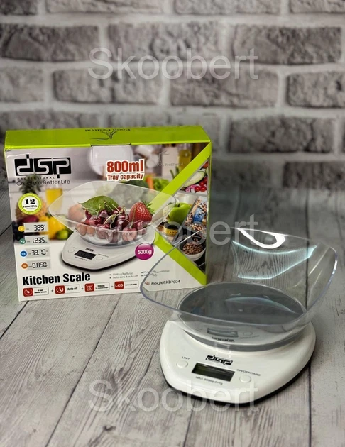 Весы кухонные DSP KD-7034 цифровые со съемной чашей до 5 кг – фото, отзывы, характеристики в ...