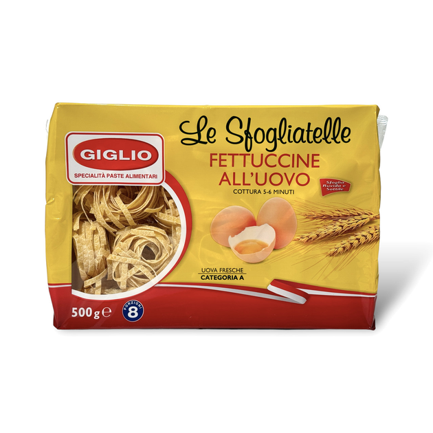 Макароны яичные гнезда Giglio средней толщины fettuccine all uovo 500г ...