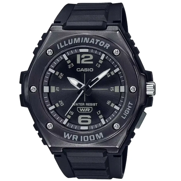 Наручные мужские часы Casio черные классические водонепроницаемые ...