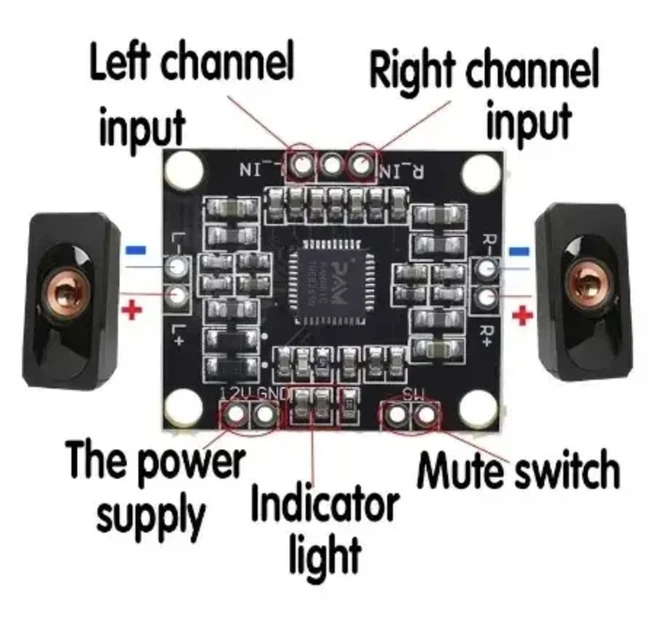 Аудіо підсилювач потужності звуку PAM8610 2х15Вт – фото, відгуки ...