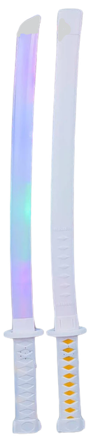 Меч световой самурая интерактивный детский ABC Белый (разноцветный ...