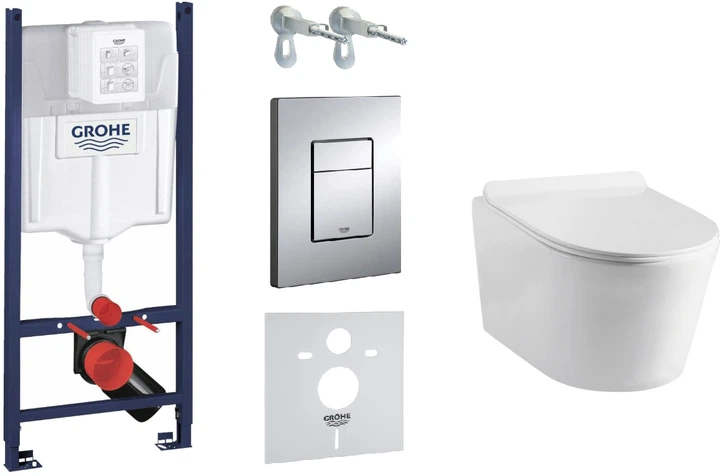 Инсталляция GROHE Rapid SL 38840000 (3873200A) c панелью смыва Skate Cosmopolitan 38732000 ...