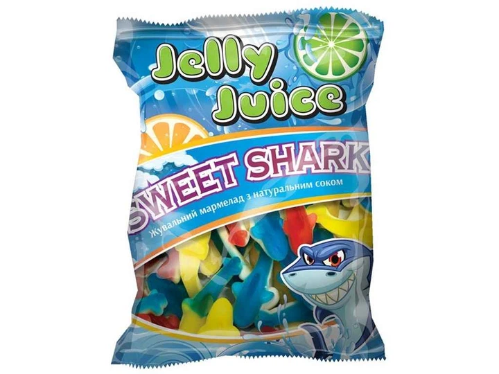 Жувальні цукерки Jelly Juice 45г Sweet Shark/ Солодка акула – купити в ...