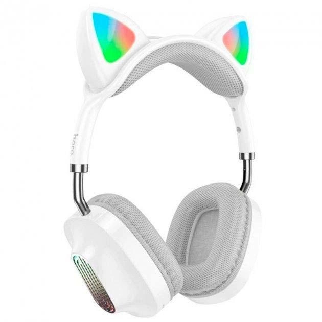 Беспроводные наушники с кошачьими ушками Hoco ESD13 Cat Ear Белый ...