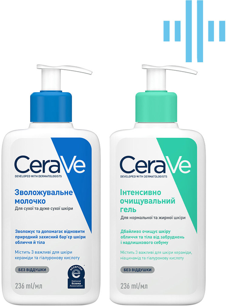 Набор для лица и тела CeraVe Увлажняющее молочко для сухой и очень ...