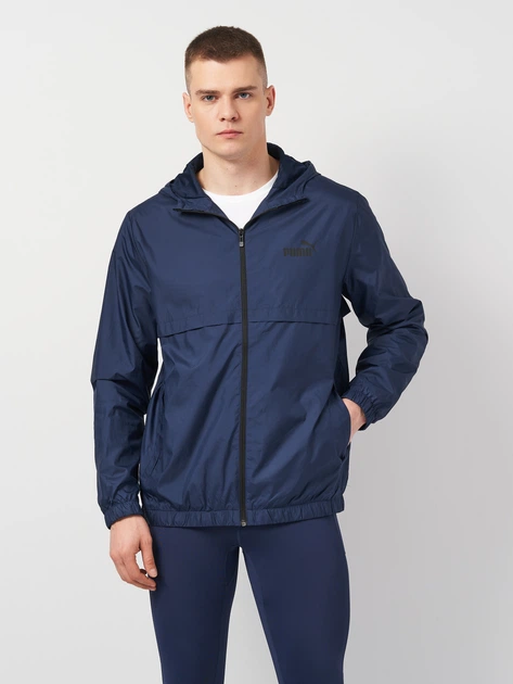 Спортивна вітрівка чоловіча Puma Outerwear Essentials 84748414 S Темно ...