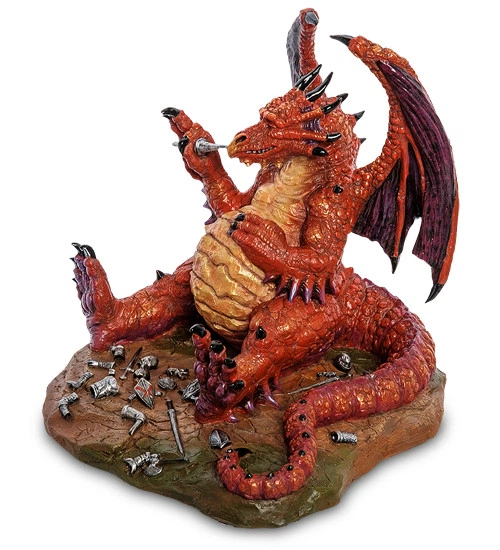 Статуэтка настольная Veronese Дракон 16 см 1906381 полистоун – фото ...