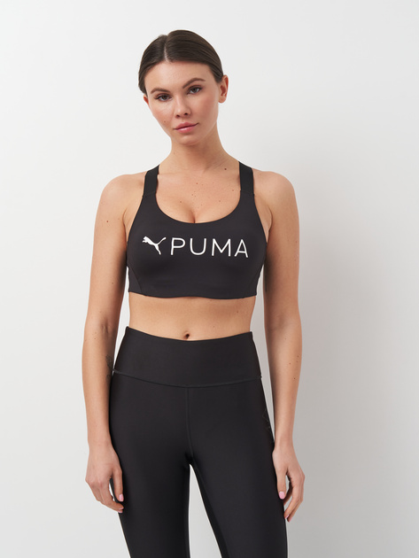 Спортивный топ для бега женский Puma Sports Bras 52478501 M Черный ...