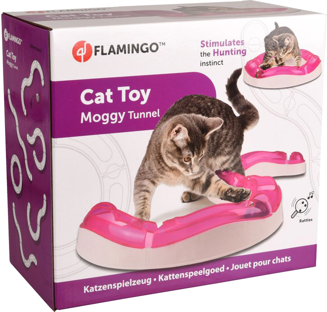 Интерактивная игрушка для котов Flamingo Activity Moggy Ball Tunnel 39 ...