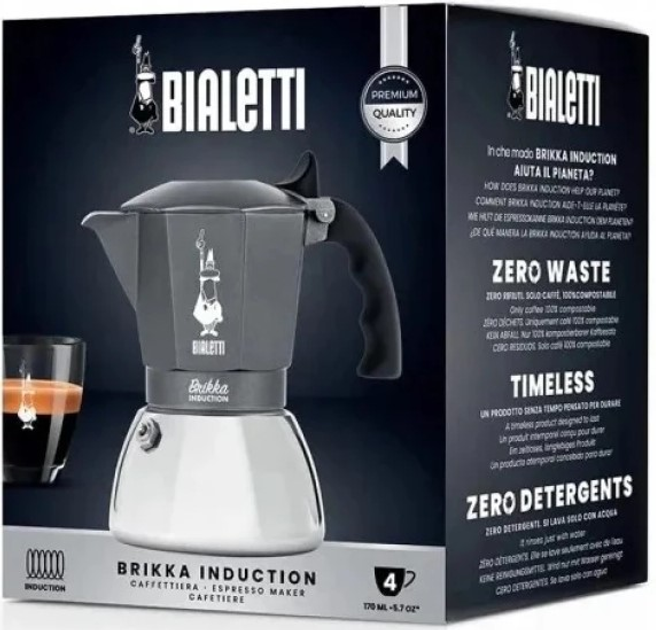 Кофеварка Bialetti Brikka Induction 4 чашки (8006363035996) – фото ...