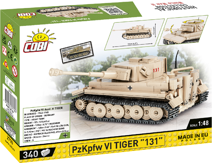 Конструктор Cobi Друга Світова Війна Танк Тигр 131 340 деталей (COBI ...