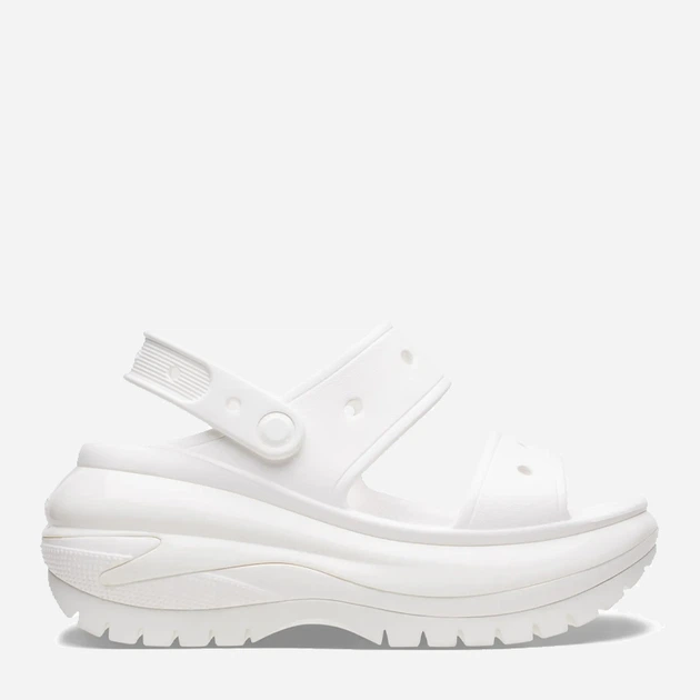 Женские сандалии Crocs Mega Crush 207989-100 38-39 (M6/W8) 24 см Белые ...