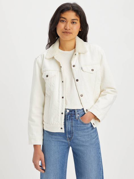 Джинсовая куртка женская Levi's 708280605 XS Белая (1159799737 ...