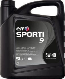 Олія моторна Elf SPORTI 9/5W40/5л. / (VW 502.00/505.00, MB 229.3, BMW LL-01) ELF 11-5 SP9 – фото ...